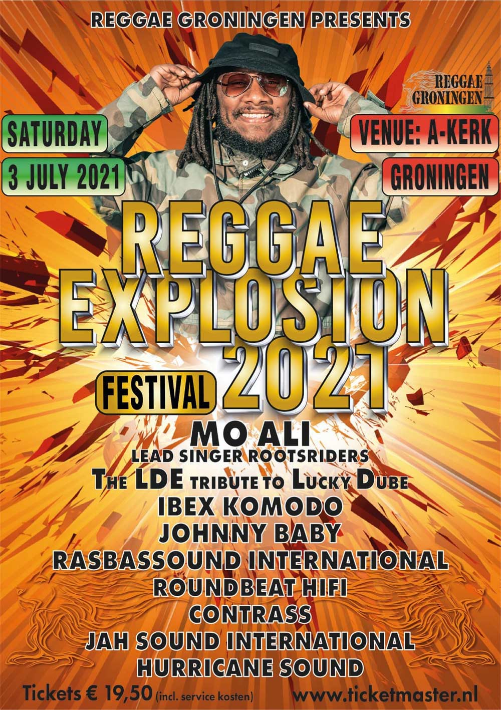 Reggae Explosion Festival Groningen in AA-Kerk op 03 juli 2021