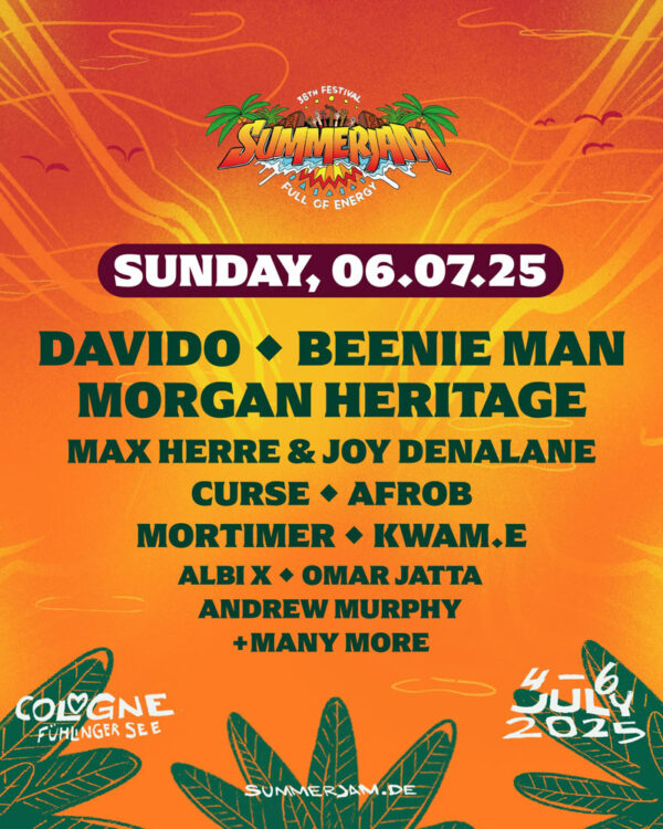 SummerJam Festival 2025 | Fühlinger See, Cologne | 04/06-07-2025