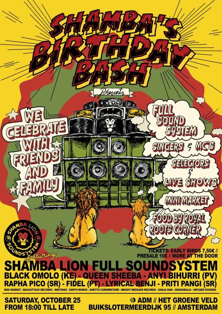 Shamba's Birthday Bash | FULL Soundsystem | Groene Veld, Amsterdam | 25 ...