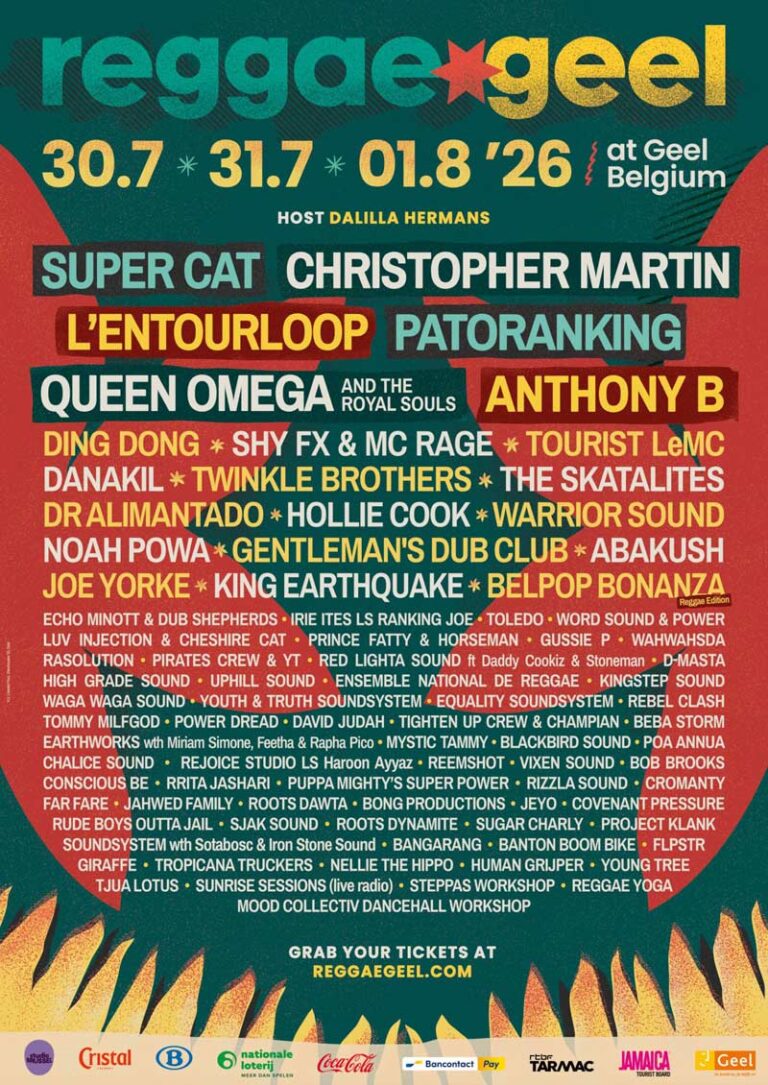 Reggae Geel Festival 2026 | Geel, Belgium | 30-07 / 01-08